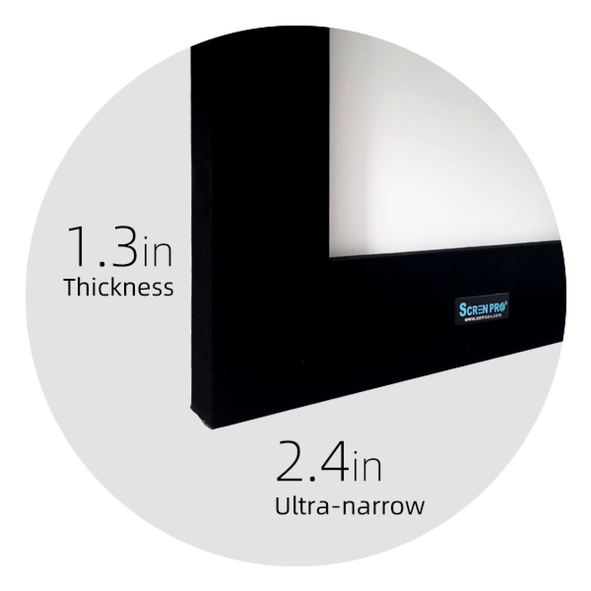 Liberty Screen Pro 250" (16:9) Home Cinema Flat Fixed Frame ALR. 8K ...