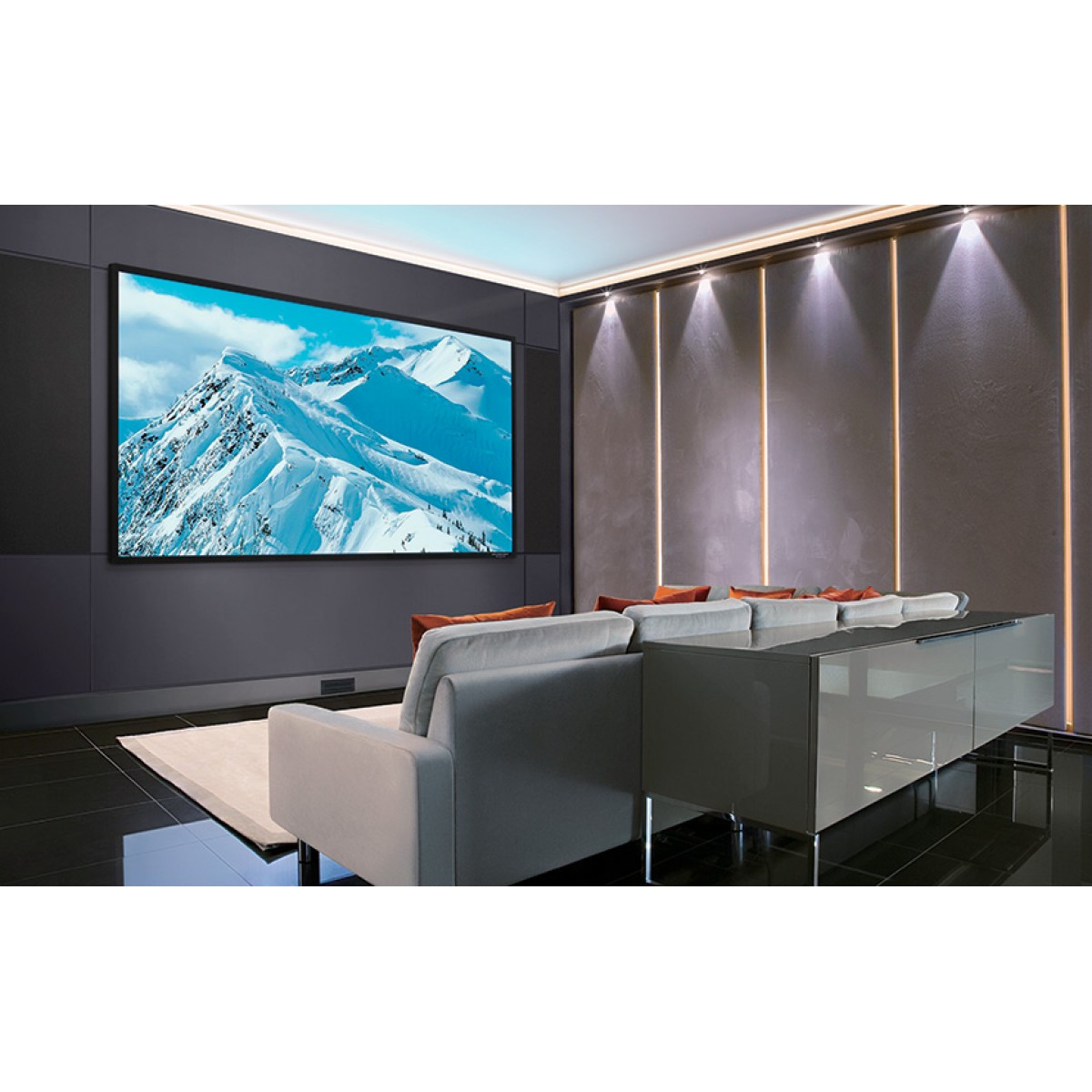 Liberty Grandview 80"(16:9) Edge Fixed Frame Screen With 2.9 Cms Frame ...