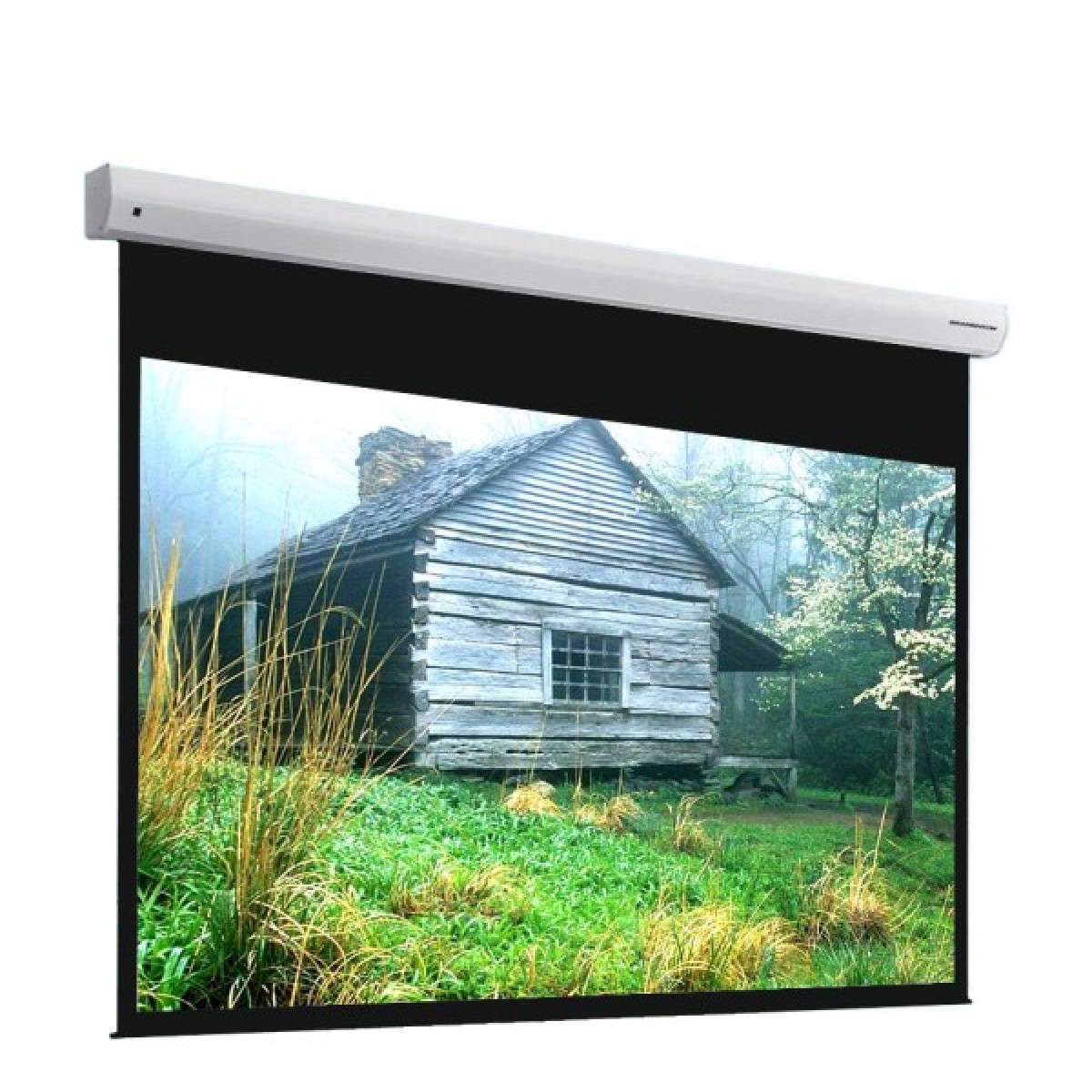 Liberty Grandview 113" (16:10) Fancy / Legacy Motorized Tubular Screen with Matte White Fiber ...