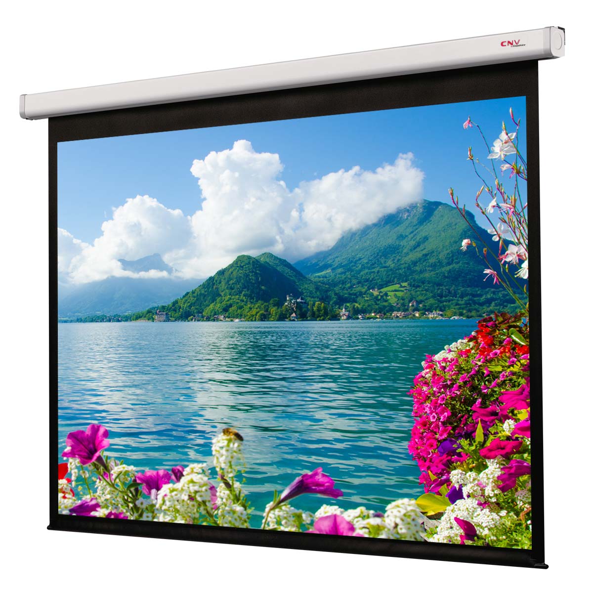 Liberty Grandview 100" (4:3) CNV Series Synchro Motor Motorized Screen ...