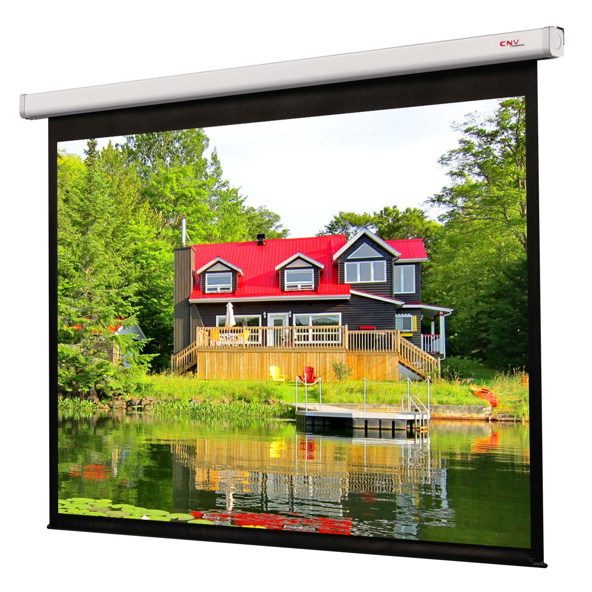 Liberty Grandview 100" (16:9) CNV Series Synchro Motor Motorized Screen ...