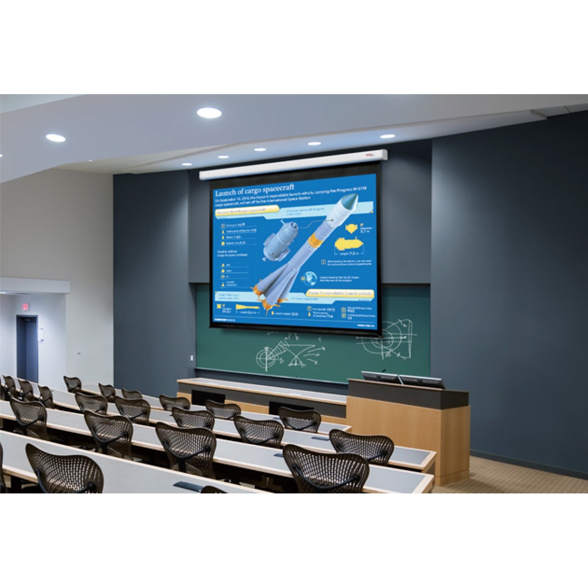 Liberty Grandview 123" (16:10) CNV Series Tubular Motor Motorized ...