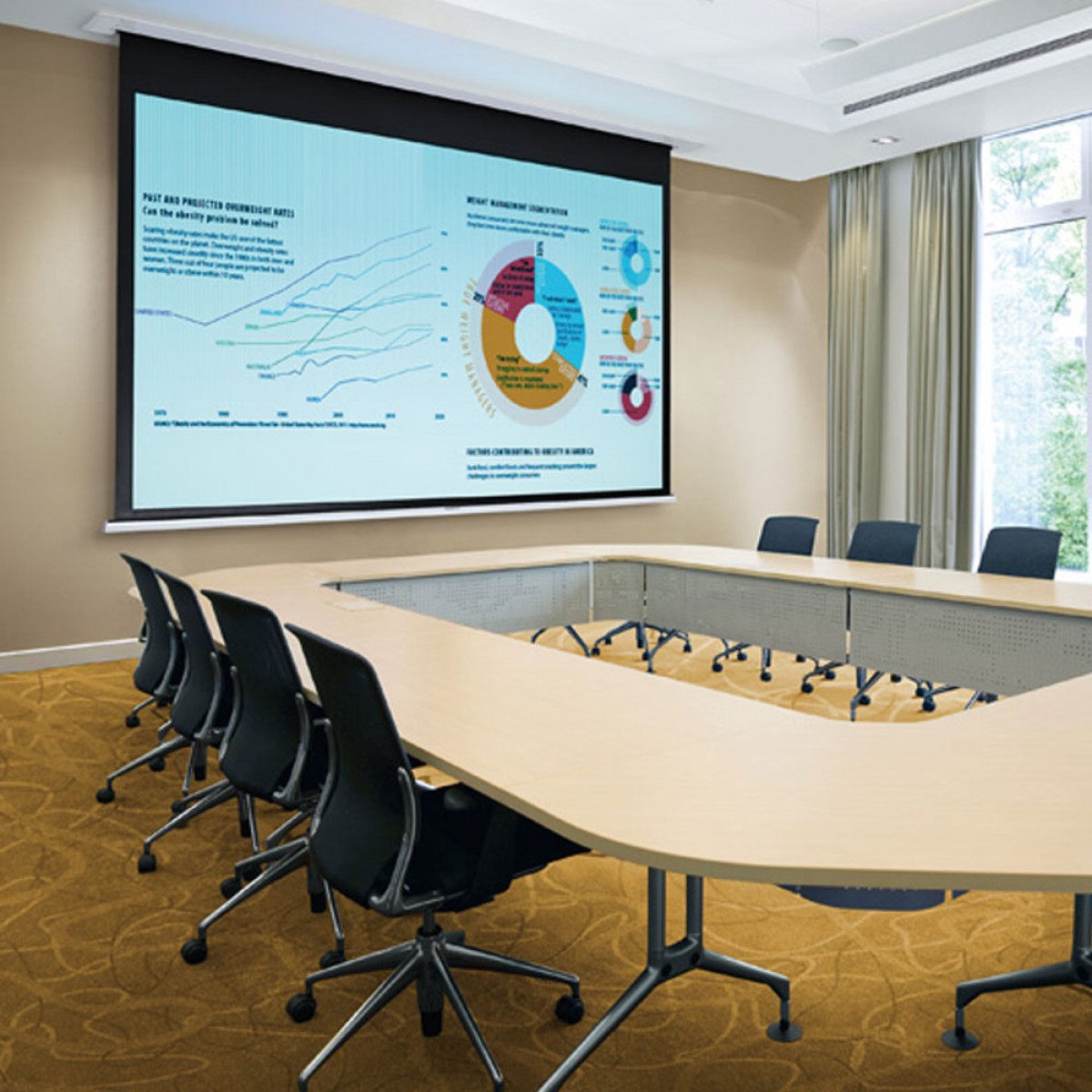 Liberty Grandview 133” (16:9) Cyber Series Recessed Ceiling Motorized ...