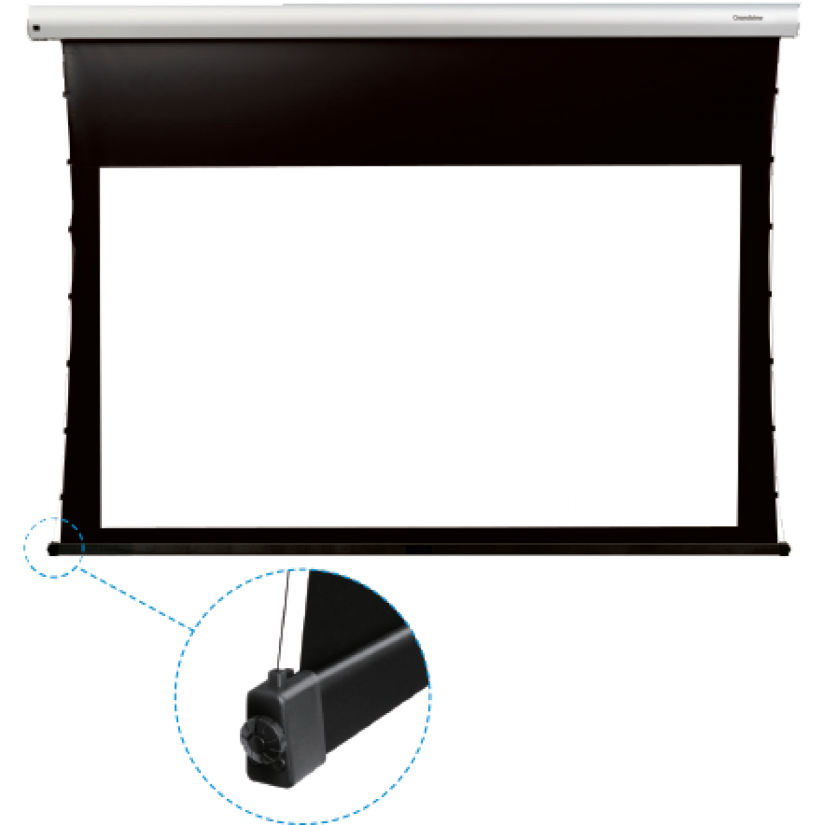 Liberty Grandview 92" (16:9) Cyber Series Tab-Tension Screen with HD ...