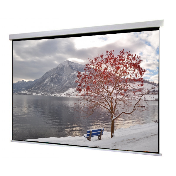 Liberty Show Manto 150" (16:9) Motorized Screen with Matte White Fabric ...