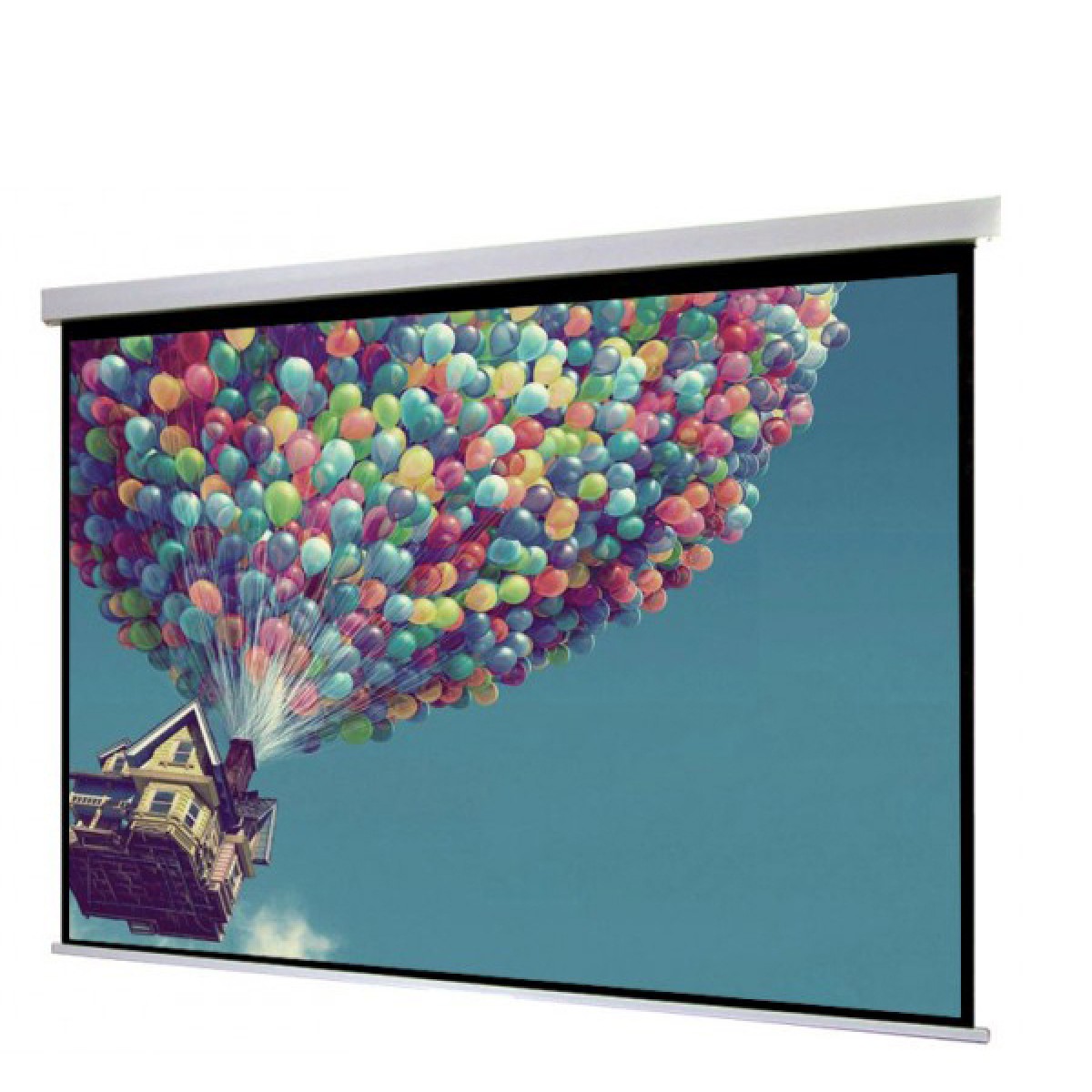 Liberty Show Manto Motorized 150" (16:9) with Matte White Fabric & RF ...