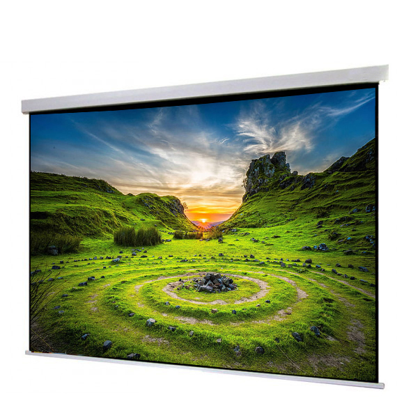 Liberty Show Manto 100" (4:3) Motorized Screen with Matte White Fabric ...