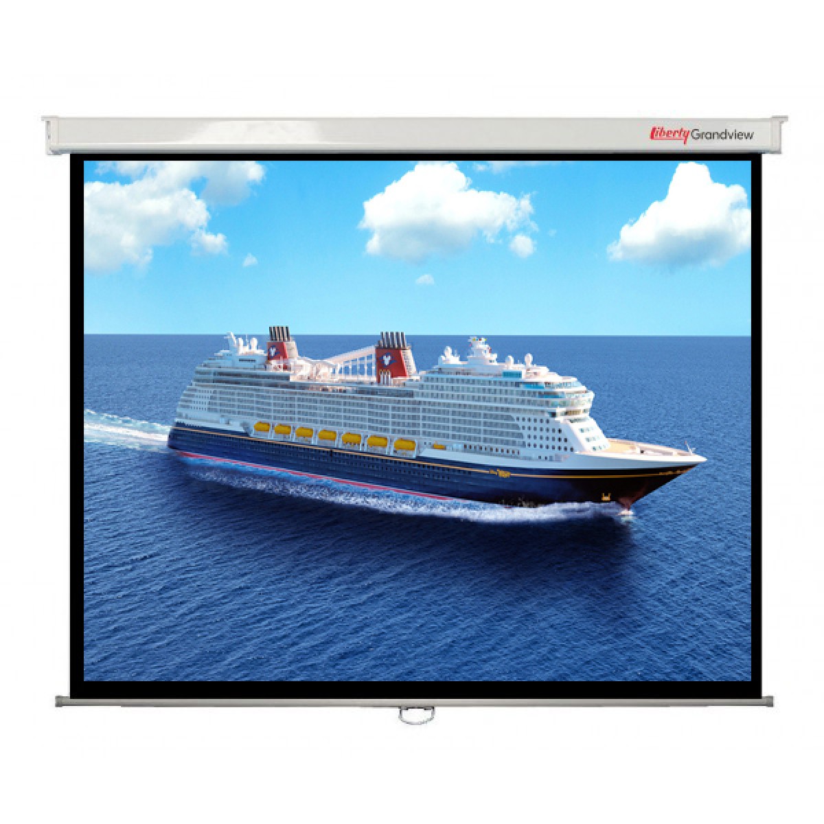 Liberty Grandview 150" (4:3) CNV Series Manual Screen With Fiber glass ...